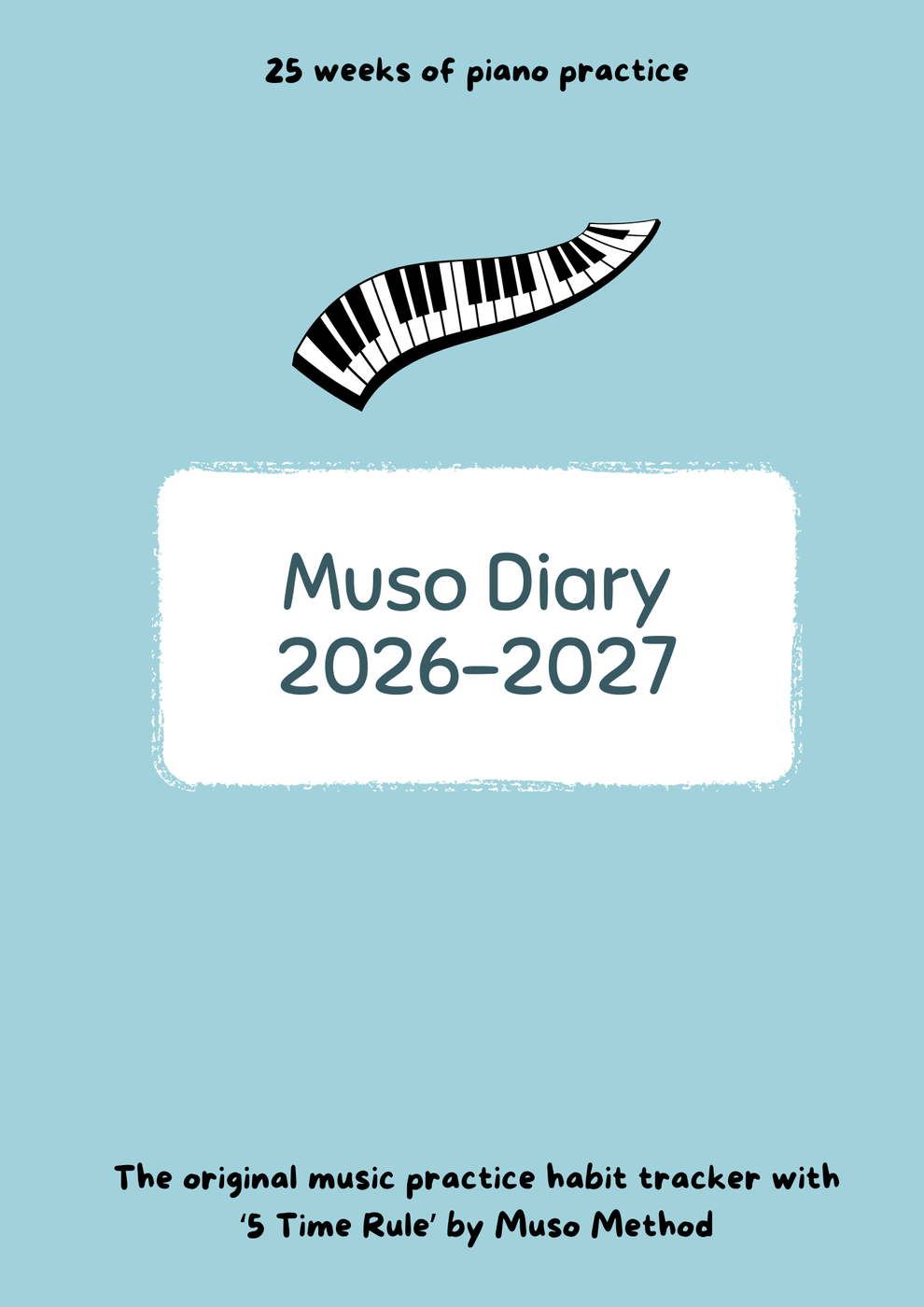 NEW 2026-2027 Muso PIANO Diary: Track & Color Your Daily Practice ...